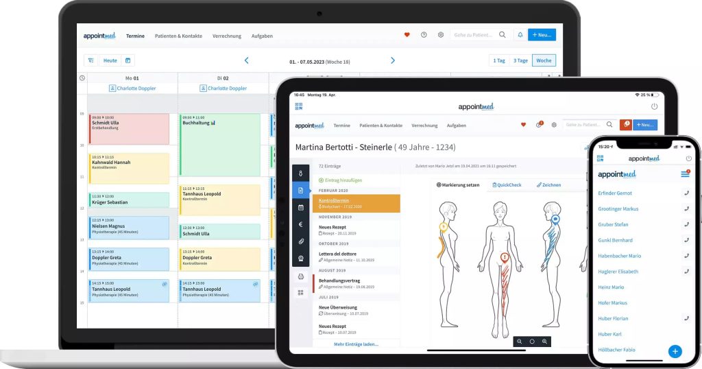 appointmed Physiotherapie Software - Test, Erfahrungen & Bewertung